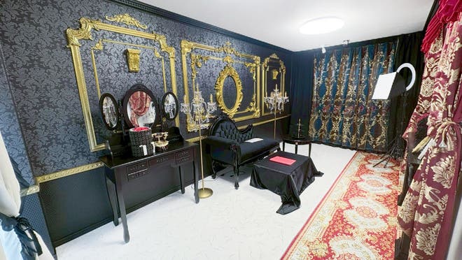 【1月オープン!】博多/💜黒×ゴシック×姫系撮影スタジオ💜/推し活/生誕祭/コスプレ/モデル撮影/商用OK/ブライダル/控室の写真20