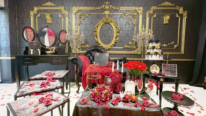 【1月オープン!】博多/💜黒×ゴシック×姫系撮影スタジオ💜/推し活/生誕祭/コスプレ/モデル撮影/商用OK/ブライダル/控室の写真12