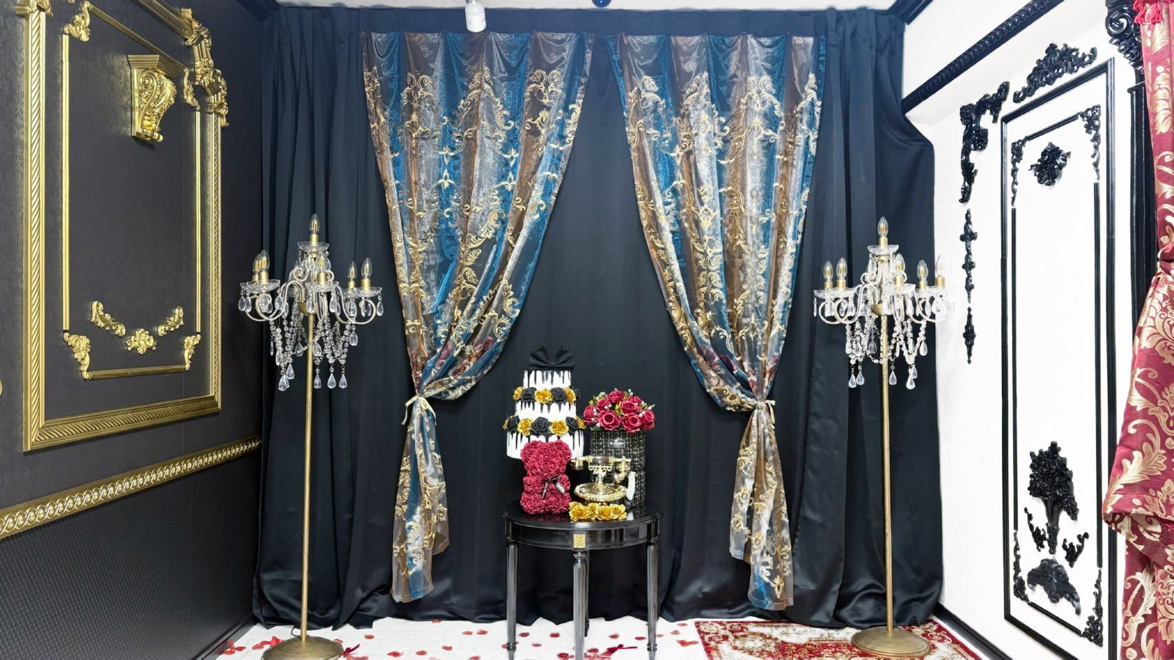 【1月オープン！】博多／💜黒×ゴシック×姫系撮影スタジオ💜／推し活／生誕祭／コスプレ／モデル撮影／商用OK／ブライダル／控室の写真4