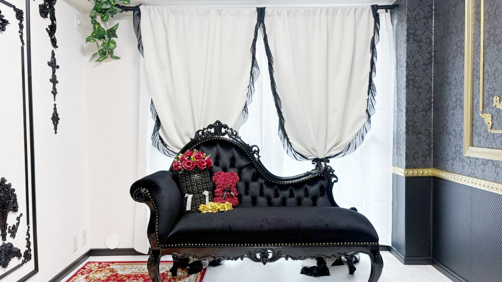 【1月オープン！】博多／💜黒×ゴシック×姫系撮影スタジオ💜／推し活／生誕祭／コスプレ／モデル撮影／商用OK／ブライダル／控室の写真3