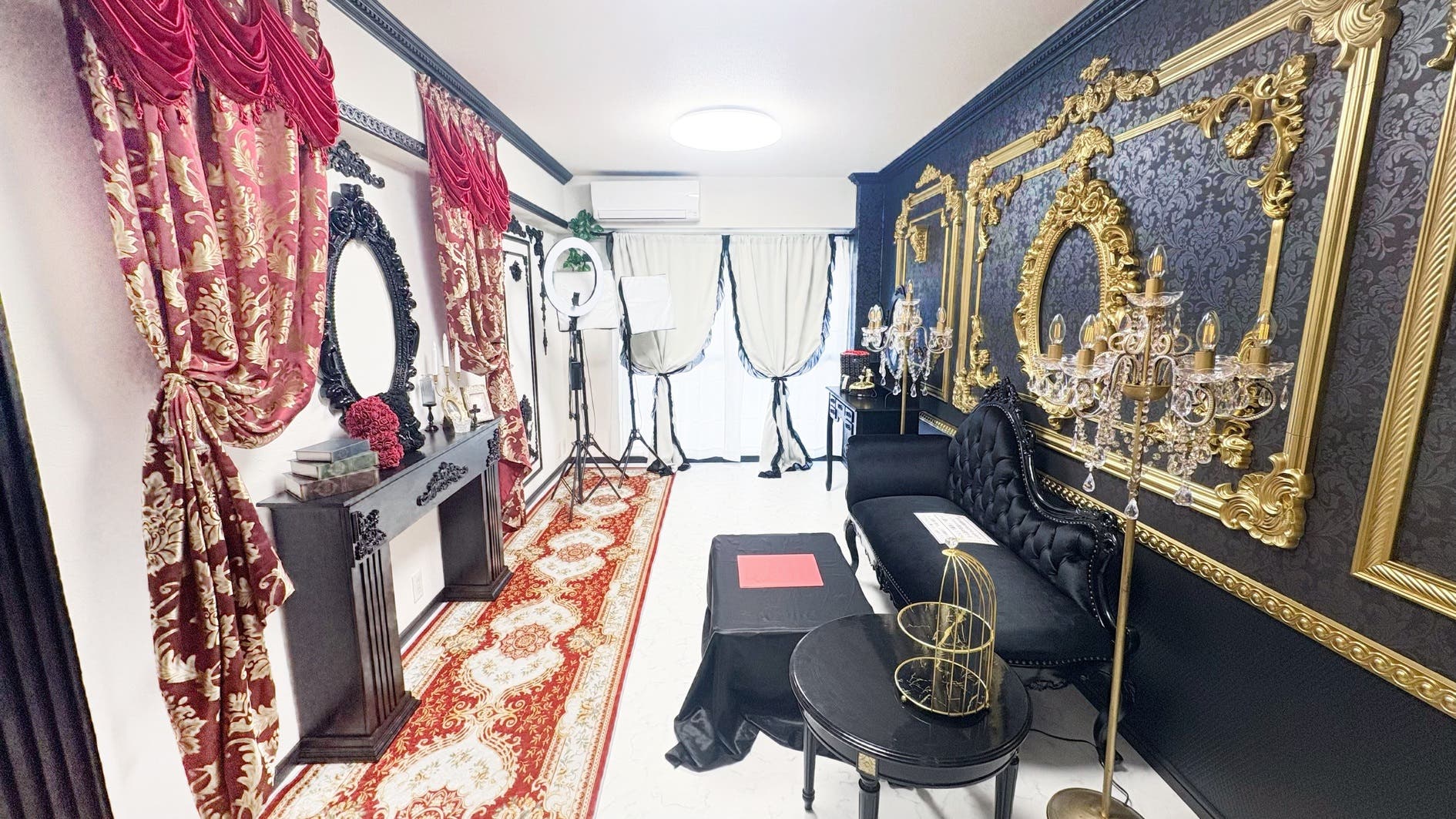 【1月オープン！】博多／💜黒×ゴシック×姫系撮影スタジオ💜／推し活／生誕祭／コスプレ／モデル撮影／商用OK／ブライダル／控室の写真22