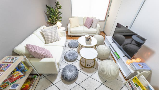 🎀韓国カフェ風💓天六3分✨12名OK🤍推し活女子会📸24h🌙2次会◎セブン10秒🏪WiFi📶映え空間×大画面📺の写真23