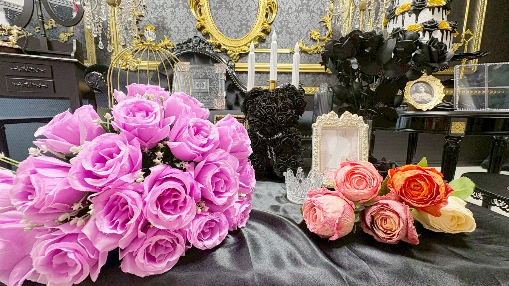 【1月オープン！】博多／💜黒×ゴシック×姫系撮影スタジオ💜／推し活／生誕祭／コスプレ／モデル撮影／商用OK／ブライダル／控室の写真17