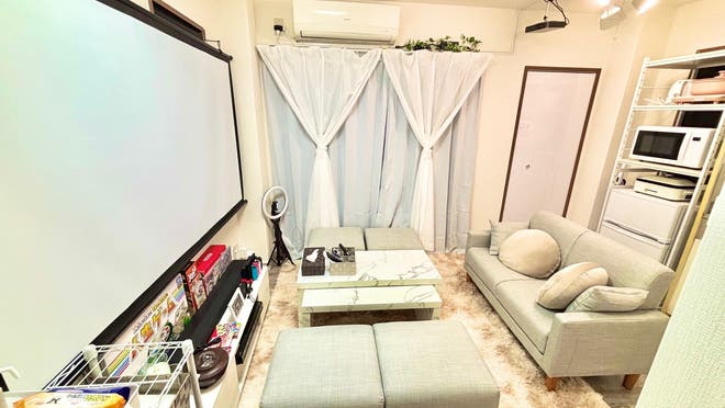 24時間利用可❣️淡路駅2分🔥80㌅スクリーンでマイ映画館🎞️ドルビー音質♬ソファでごろりん🌟の写真1