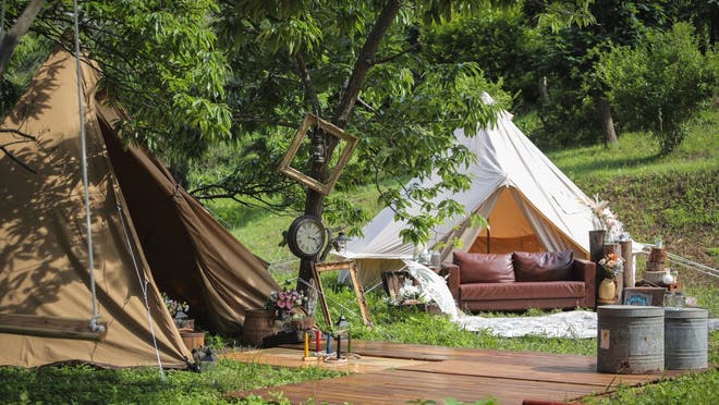 東京でキャンプやグランピング風な屋外撮影スタジオの写真6