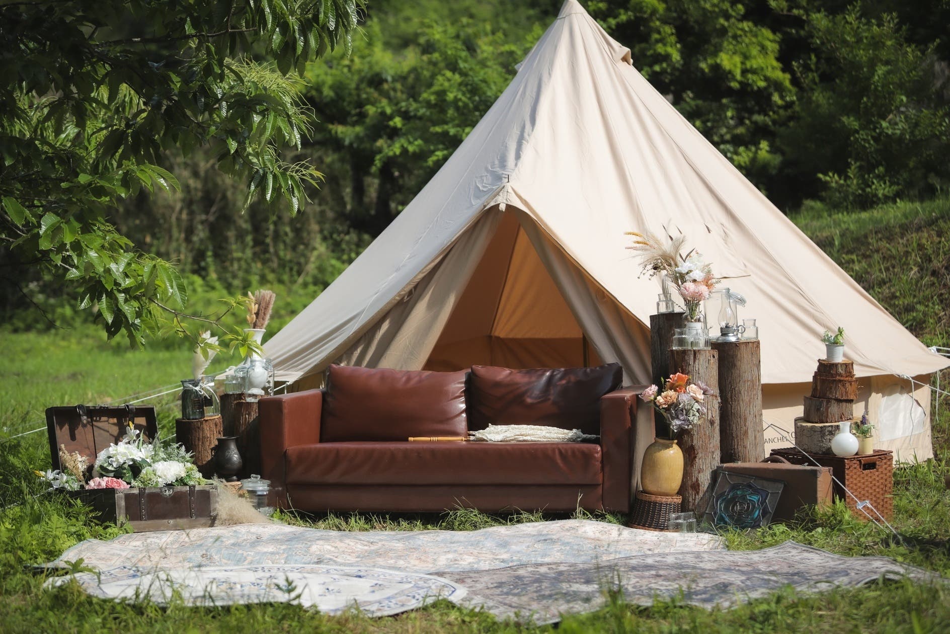 東京でキャンプやグランピング風な屋外撮影スタジオの写真1