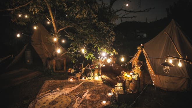 東京でキャンプやグランピング風な屋外撮影スタジオの写真26