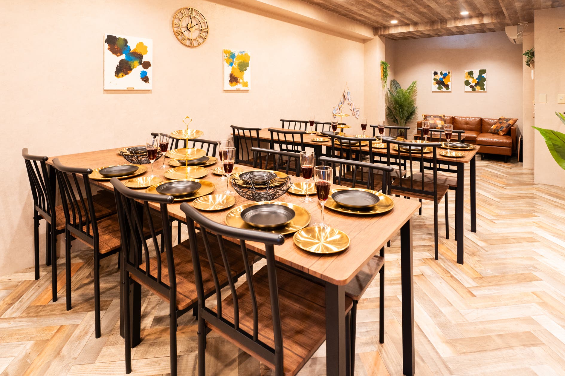 【渋谷新宿からアクセス良好🌈】最大28名！ゴミ回収OP有🧹カウンターキッチン🍳120ｲﾝﾁスクリーン🎥の写真4