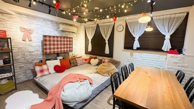 女子会パーティー✨ゴロゴロデート・映画鑑賞・ママ会🧸ごろんが出来る部屋|渋谷道玄坂の写真1