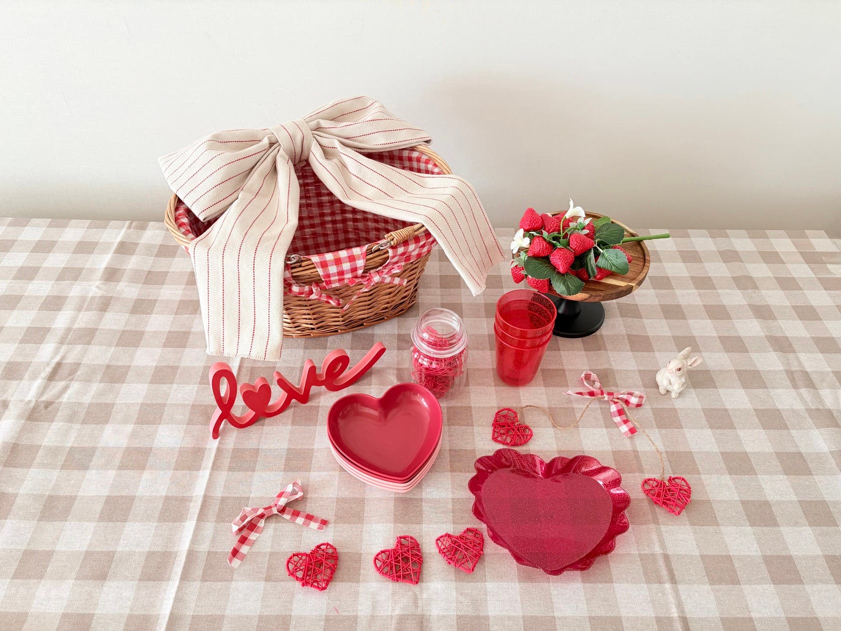 ❤️と🎀と🍓のパーティーセットの画像1