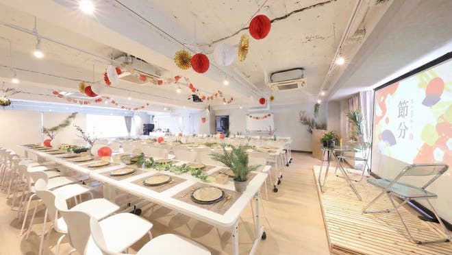 #イーストGoburin【新宿区/新宿駅】駅1分🥳新年会🍺歓送迎会🎉席数84立食100名飲食/120㌅画面/会議/セミナーの写真1