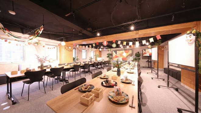 #エヌティGoburin2nd【新宿駅/新宿区】駅2分/節分👹歓送迎会🎉席数84立食90飲食/120㌅画面/会議/セミナーの写真1