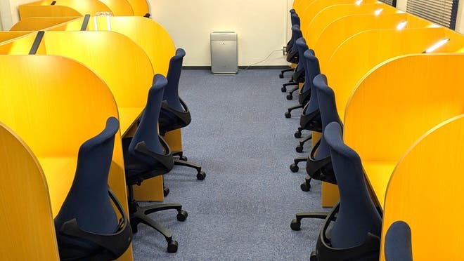 アクセス抜群!「岡山駅」徒歩3分!★24時間利用可の自習室★Wi-Fi完備!ゾーンに入れる👆全席ブースタイプ席!静かな作業に!の写真3