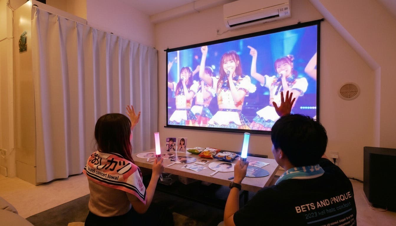 映像と音。映画館級プロジェクターのプライベートシアタールーム｜当日予約可｜アニメや映画鑑賞・デート・推し活・スポーツ観戦・TCGの写真4