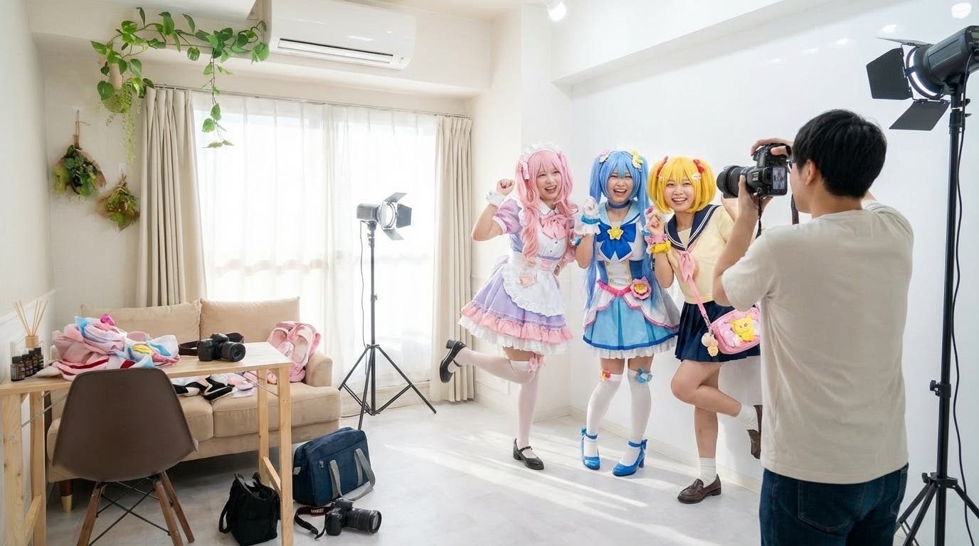 【01,完全貸切の撮影スタジオ/ JR柏３分すぐ💐】自然光◎｜モール壁＆撮影小物｜ポートレート｜ライブ配信＆コスプレの写真8