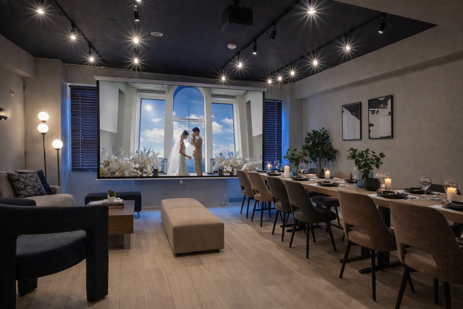 【横浜駅徒歩2分】最大着席22名✨120㌅大型モニター✨会議💻️サテライトオフィス🏢セミナー💎撮影🎥勉強会の写真2