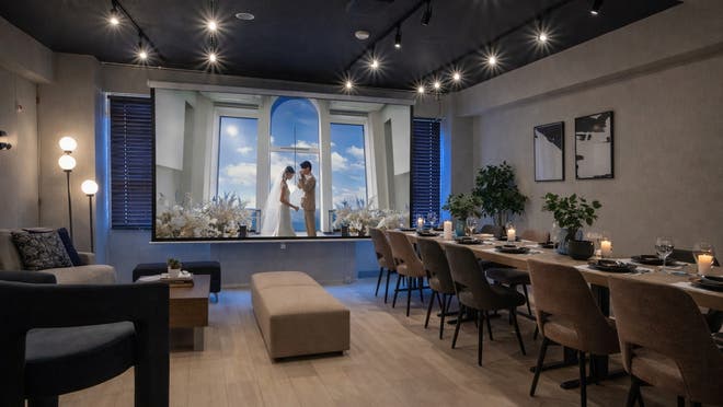 【横浜駅徒歩2分】最大着席22名✨120㌅大型モニター✨会議💻️サテライトオフィス🏢セミナー💎撮影🎥勉強会の写真2