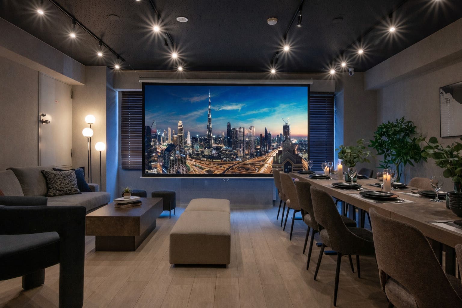 【横浜駅徒歩2分】最大着席22名✨120㌅大型モニター✨会議💻️サテライトオフィス🏢セミナー💎撮影🎥勉強会の写真1