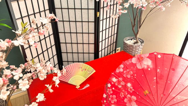🌸さくら祭り開催中🌸映える和室✕ミニ日本庭園🏮浅草/田原町4分🪭和服•コスプレ撮影•デート•パーティーに⭕️75型TVの写真3