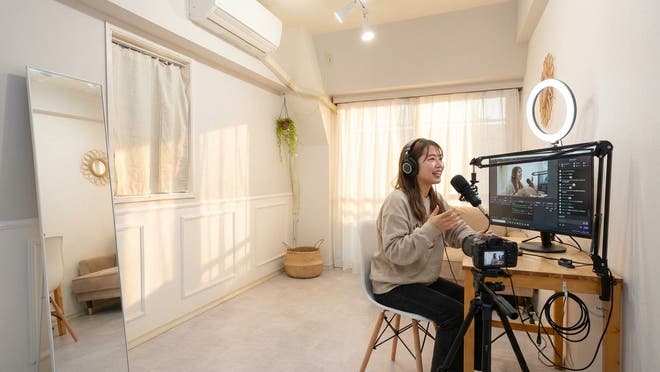 【07💐完全貸切の撮影スタジオ|JR錦糸町駅4分】自然光◎撮影小物無料✨モール壁で高級感グッと演出/ ポートレート✨ 20m²の写真3