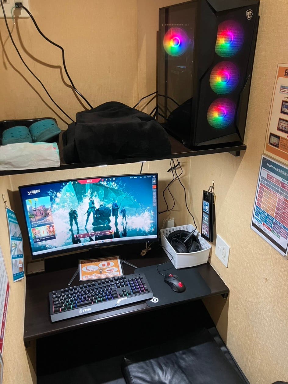 【防音完全個室】【配信・VC可】JR綾瀬駅西口から徒歩10秒、24時間いつでも使える、ネットカフェ併設のesports施設の写真10