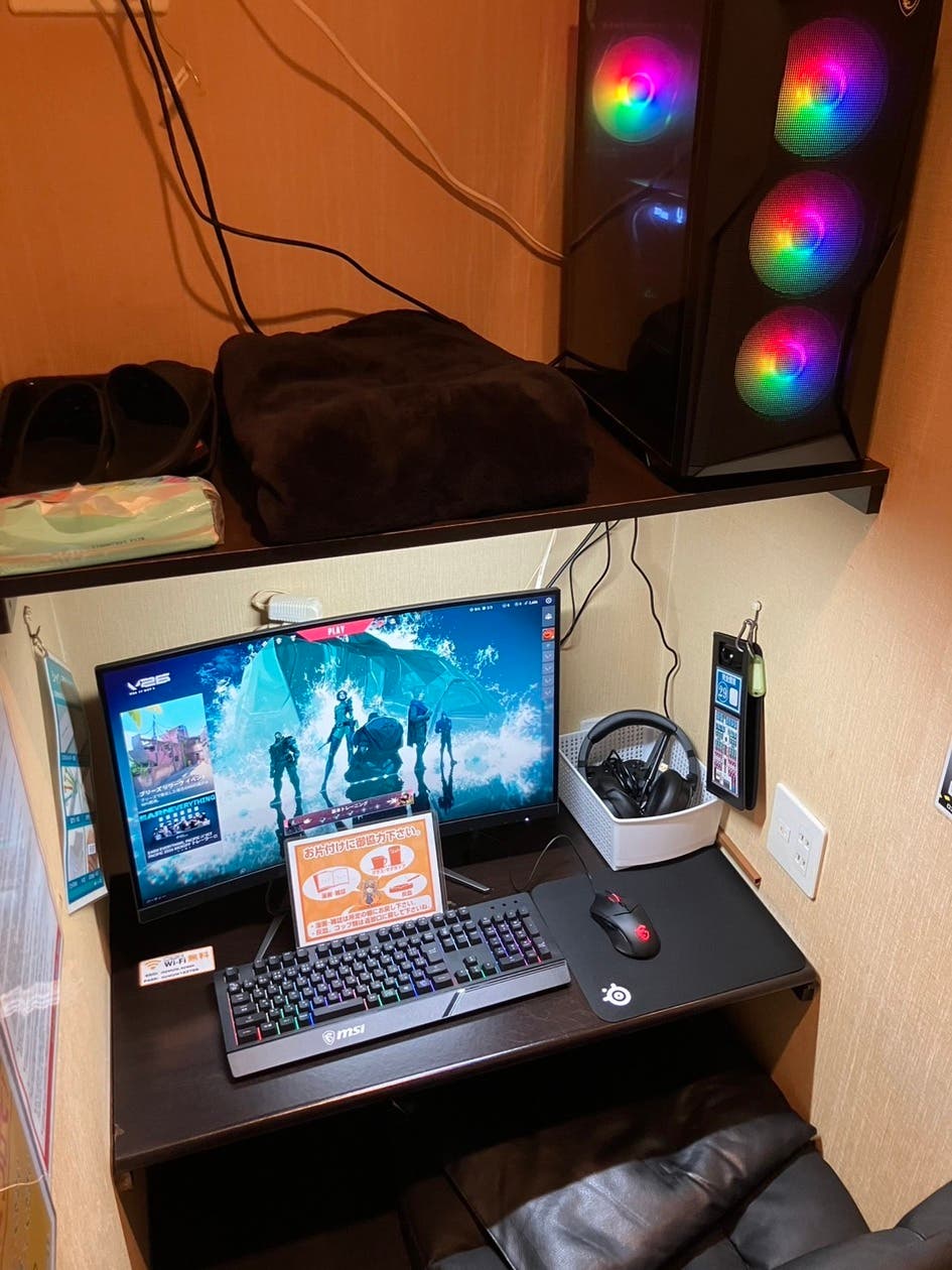 【防音完全個室】【配信・VC可】JR綾瀬駅西口から徒歩10秒、24時間いつでも使える、ネットカフェ併設のesports施設の写真11