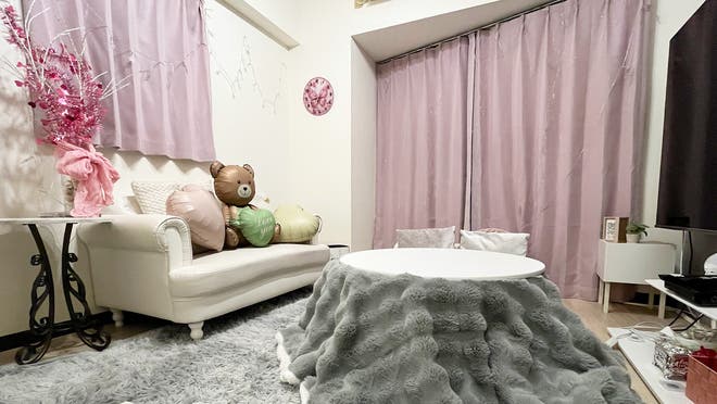 〖期間限定〗バレンタイン装飾×こたつでほっこりパーティー🎂名古屋駅7分🚶♀️最大6名🙆♀️75㌅大型TVの写真3