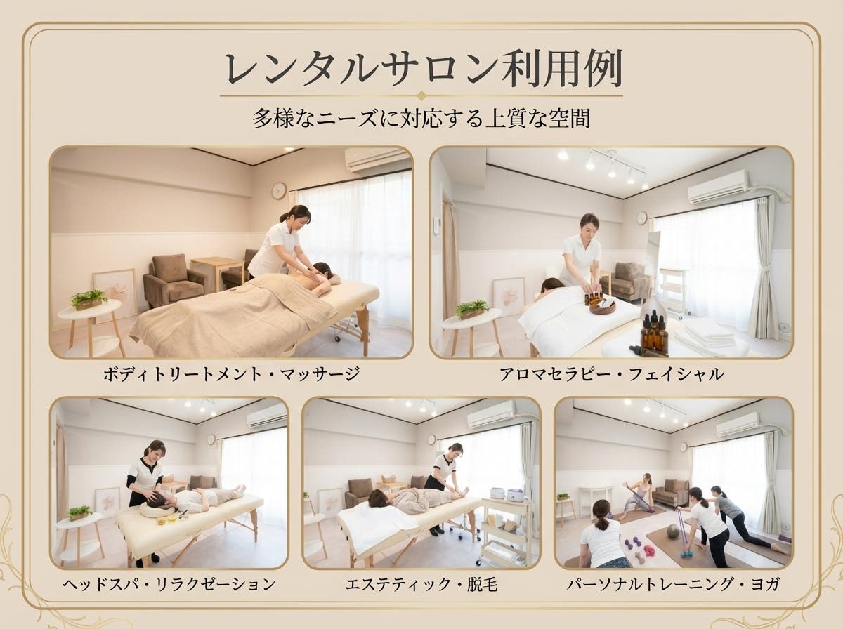 【04💐JR船橋駅北口４分すぐ/完全貸切のプライベートサロン| ✨グッと高級感を演出✨】リラク・整体・ネイル💅/２3m²の写真4