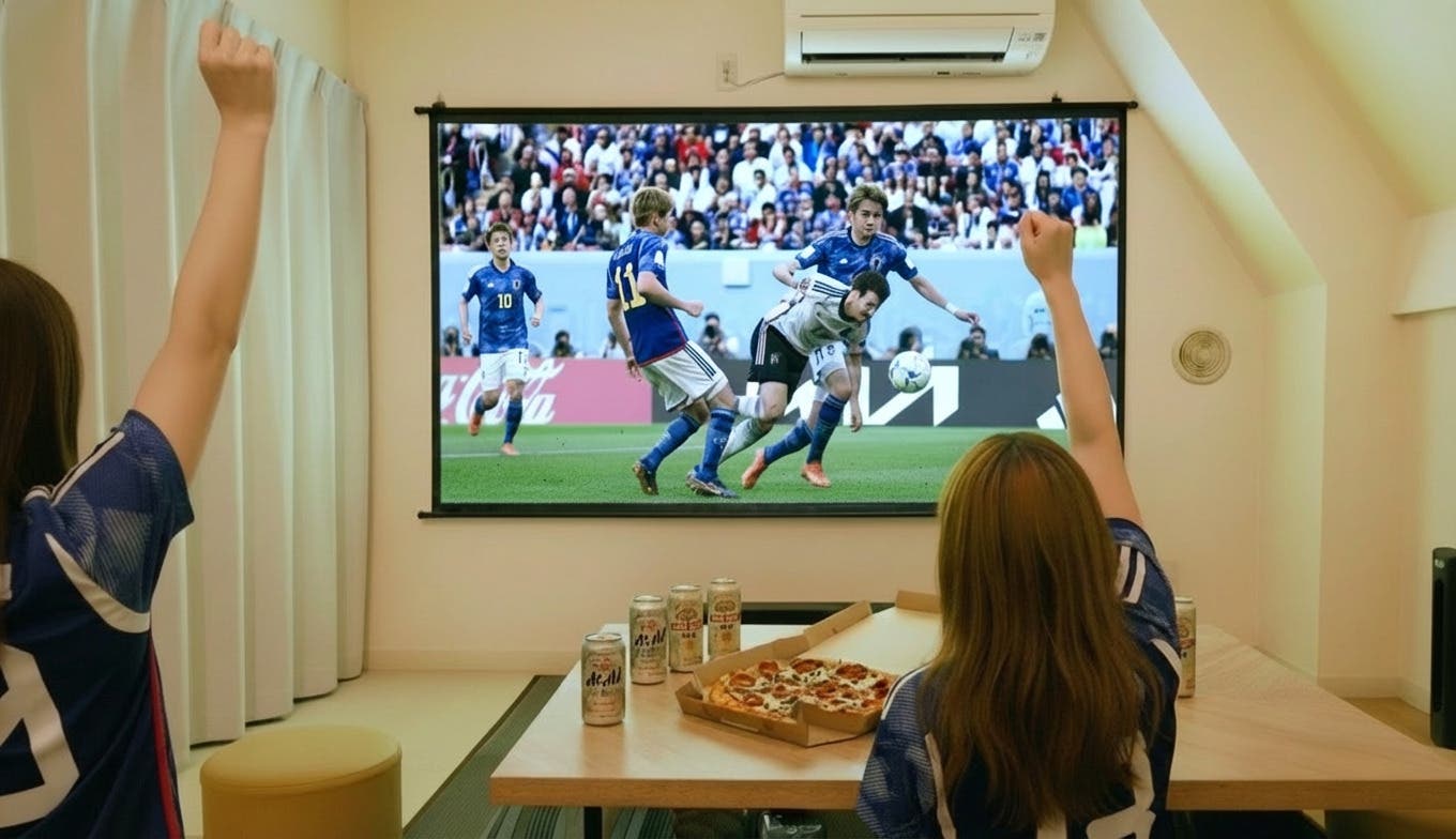 映像と音。映画館級プロジェクターのプライベートシアタールーム｜当日予約可｜アニメや映画鑑賞・デート・推し活・スポーツ観戦・TCGの写真5