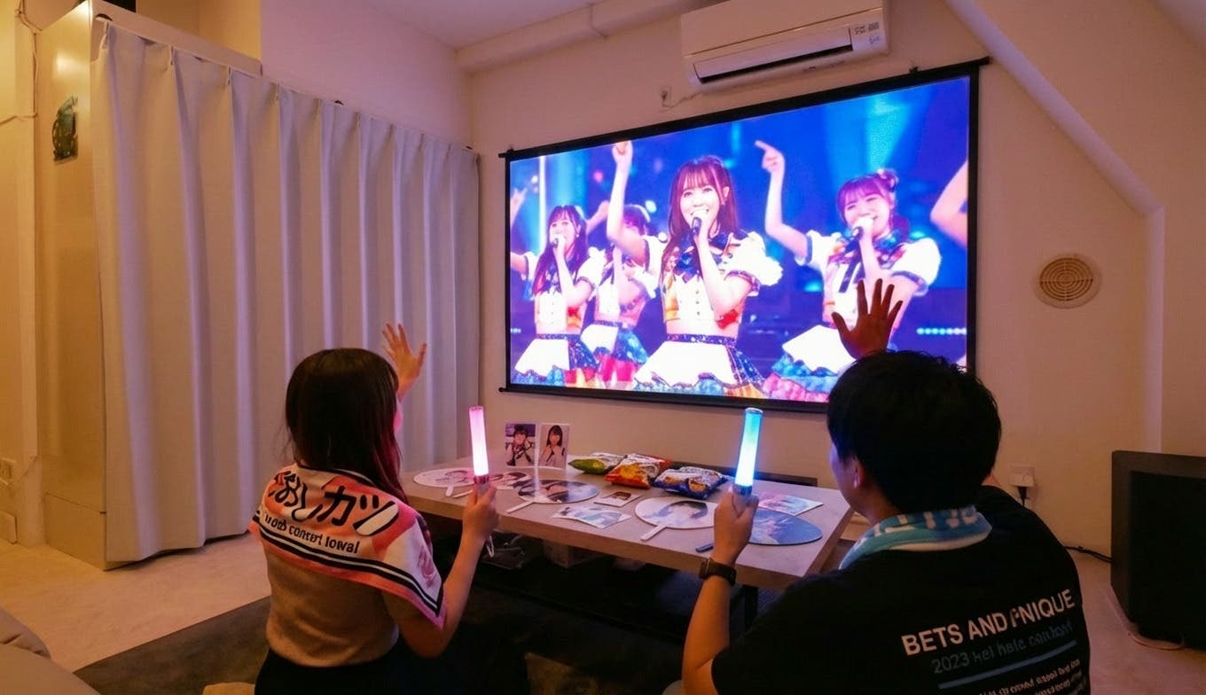 映像と音。映画館級プロジェクターのプライベートシアタールーム｜当日予約可｜アニメや映画鑑賞・デート・推し活・スポーツ観戦・TCGの写真4