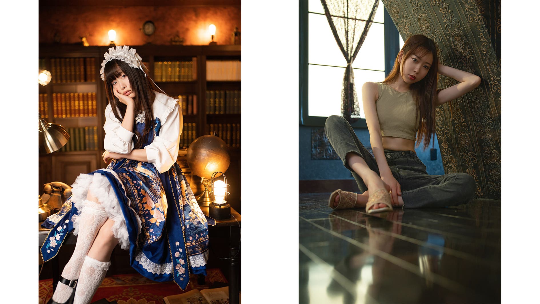 大型アーチ/ゴシック/アンティーク/ダーク/クール/クラシック/書斎/本棚/撮影会/コスプレ/ポートレート/江戸川橋駅徒歩3分の写真16