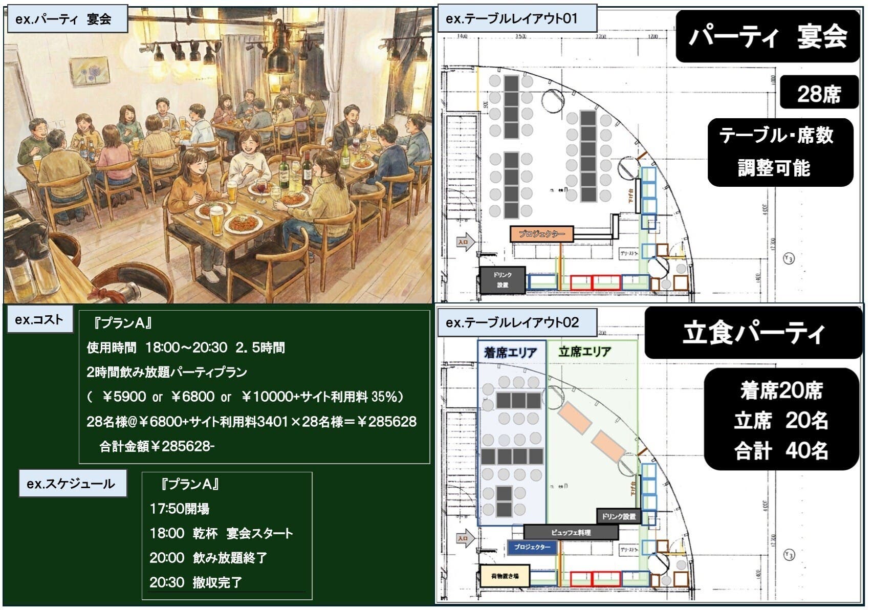 ✨小伝馬町駅徒歩０分🚃アクセス抜群！「日本橋本格レストラン」パーティ・講習会・ドラマ撮影など通算貸切実績500件以上の写真3