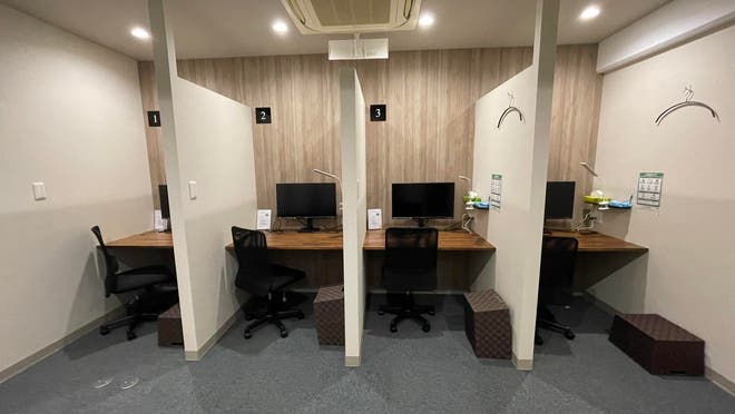 【115円・330円/30分 三鷹駅 徒歩3分】(Room4)リモートワークや勉強に最適な半個室(コワーキングスペース/自習室)の写真5