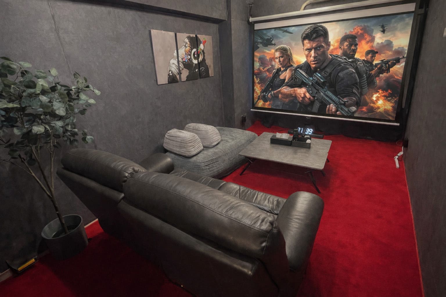 新宿駅2分🚶‍♀️映画鑑賞🎥プロジェクター📹️推し活🎤パーティ🎊デート💓女子会👭ボードゲーム🎲歓送迎会の写真1