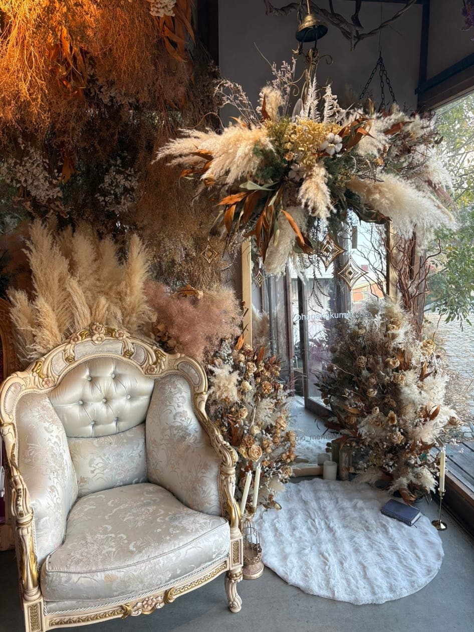 ペット撮影ＯＫ！ドライフラワーで装飾された異空間で撮影しませんか？の写真3