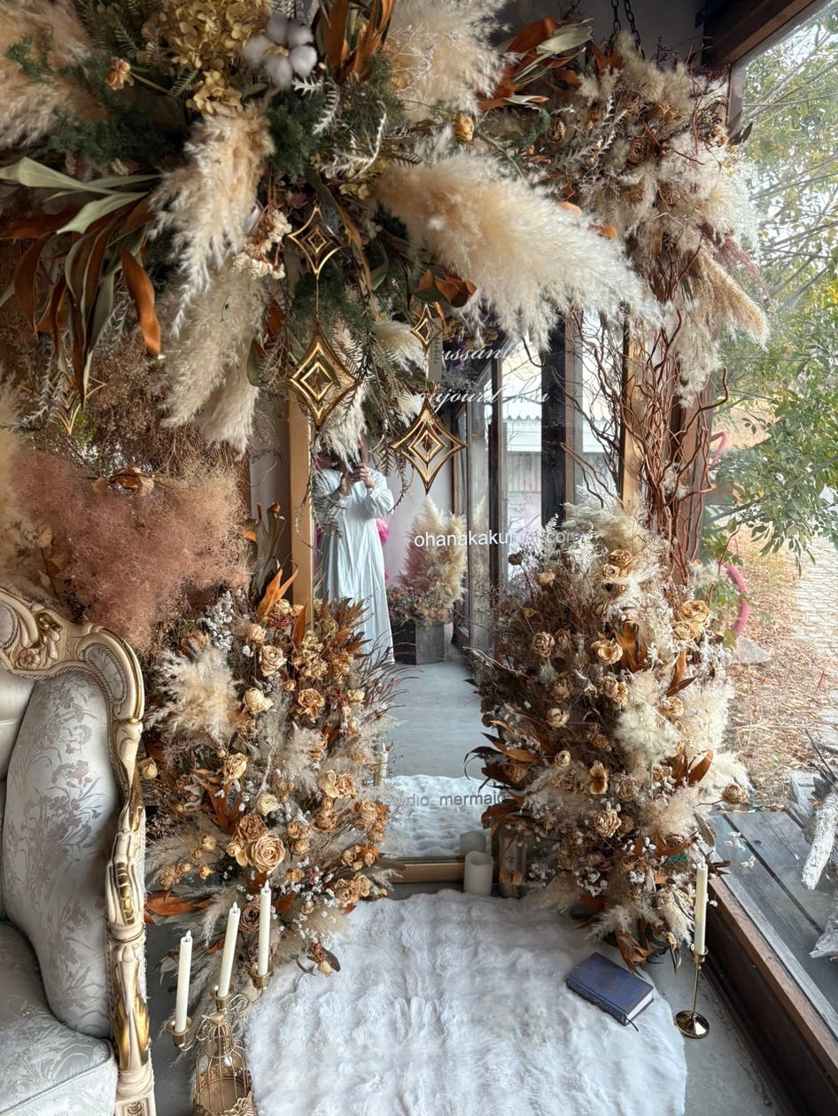 ペット撮影ＯＫ！ドライフラワーで装飾された異空間で撮影しませんか？の写真5