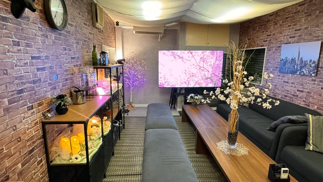 🌸インドア花見開催中!!🌸神田駅徒歩5分🚃本格電気式ピザ窯🍕75インチ大画面テレビ📺 14名ソファー席🛋️の写真3