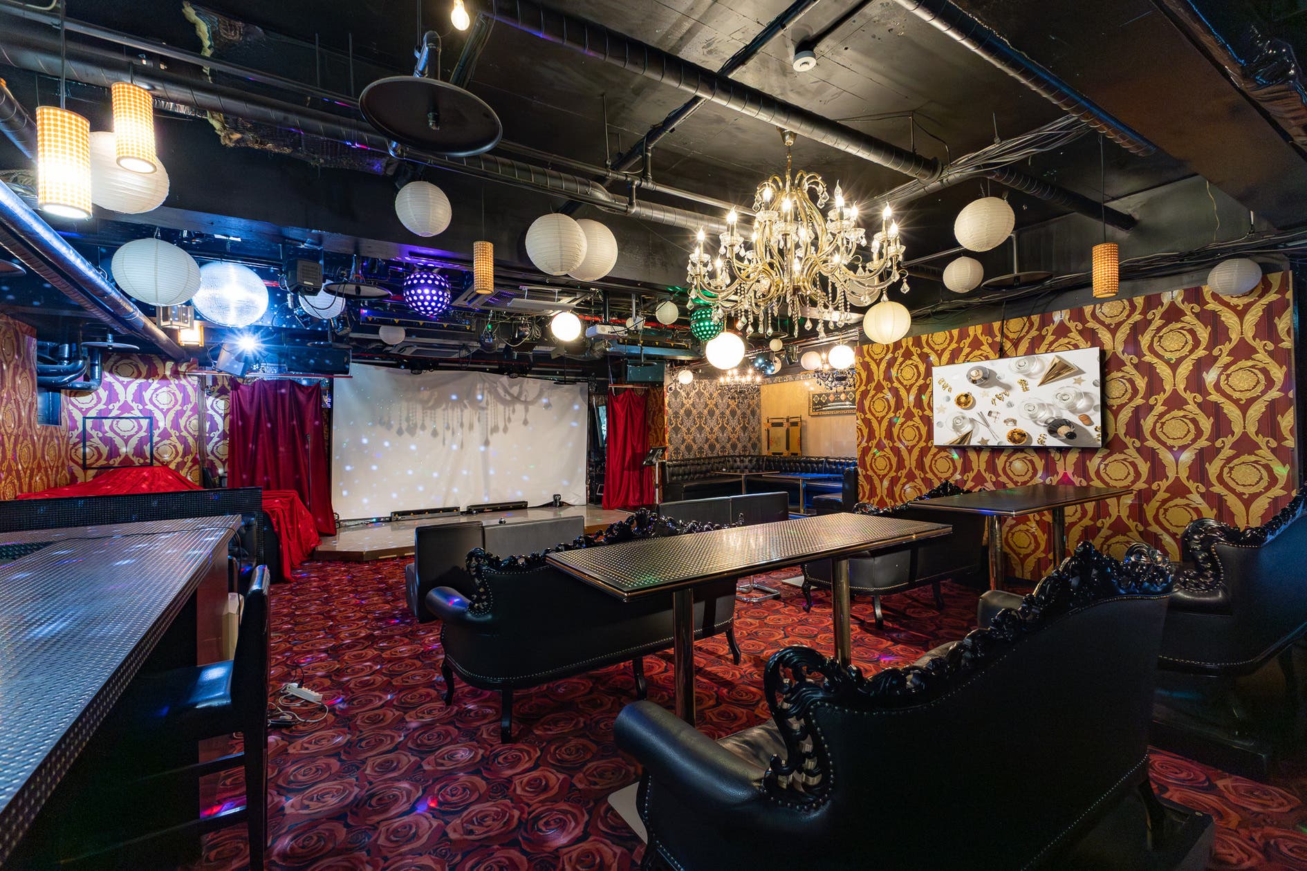 【なんば駅徒歩5分】パーティースペース_兎と薔薇‗24時間利用可能⏰バーカウンター付き！🍺【歓送迎会🎉】の写真2