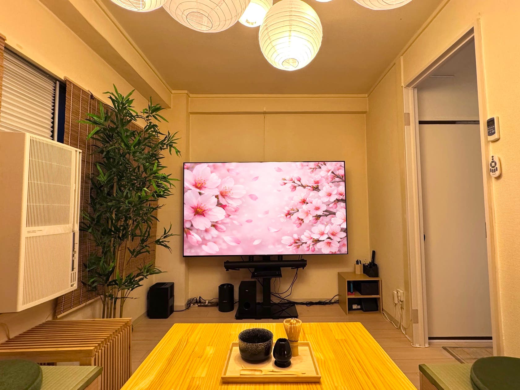 🌸さくら祭り開催中🌸映える和室✕ミニ日本庭園🏮浅草/田原町4分🪭和服•コスプレ撮影•デート•パーティーに⭕️75型TVの写真12