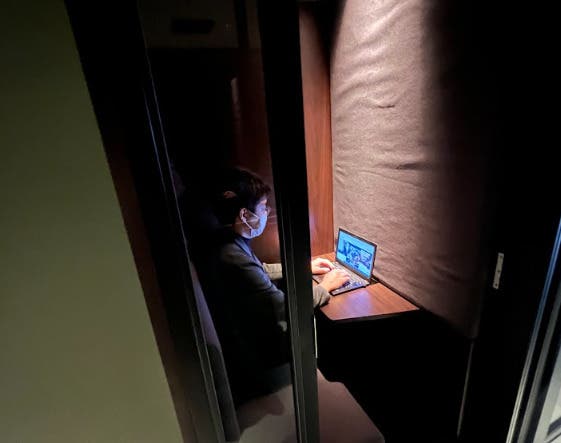 【1名個室ブースBooth.A】五反田駅徒歩3分/ワークボックス/電源Wi-Fi/Web会議の写真2