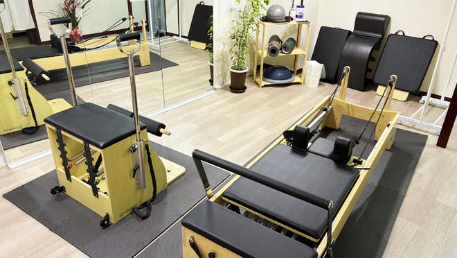 【天神・赤坂5分】完全個室マシンピラティス!リフォーマー&チェア完備!1人でも、ペアでも練習可能!の写真7