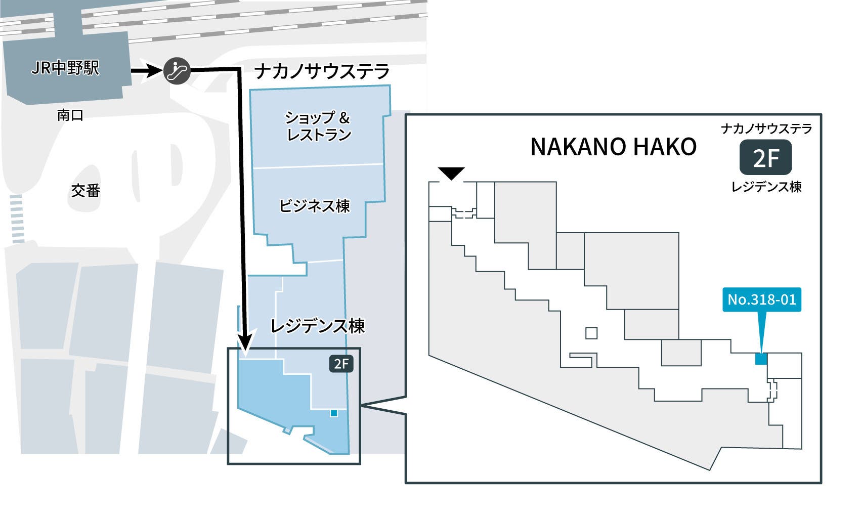【テレキューブ】NAKANO HAKOの個室型ワークブース（318-01）です。視線と音を遮る、プライベートな集中環境。の写真3
