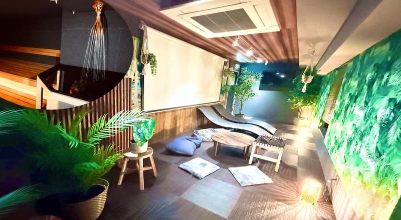 【関内3分】サウナ🌿チラー水風呂🥶ととのいパーティー♨️プロジェクター鑑賞会🎬飲み会🍻女子会👩‍👩‍👧デート💗