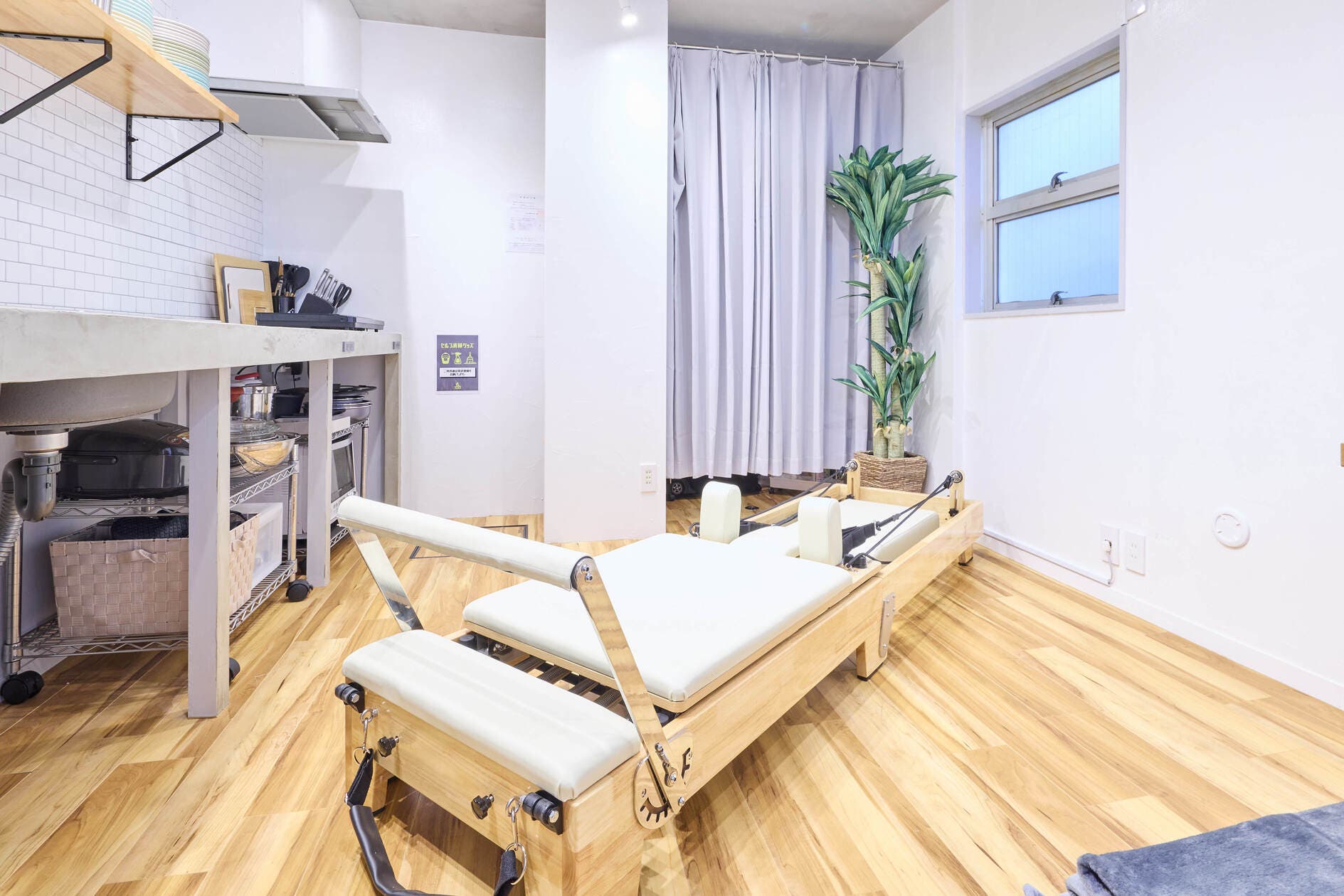 折りたたみ式 ピラティスリフォーマーマシンの画像1