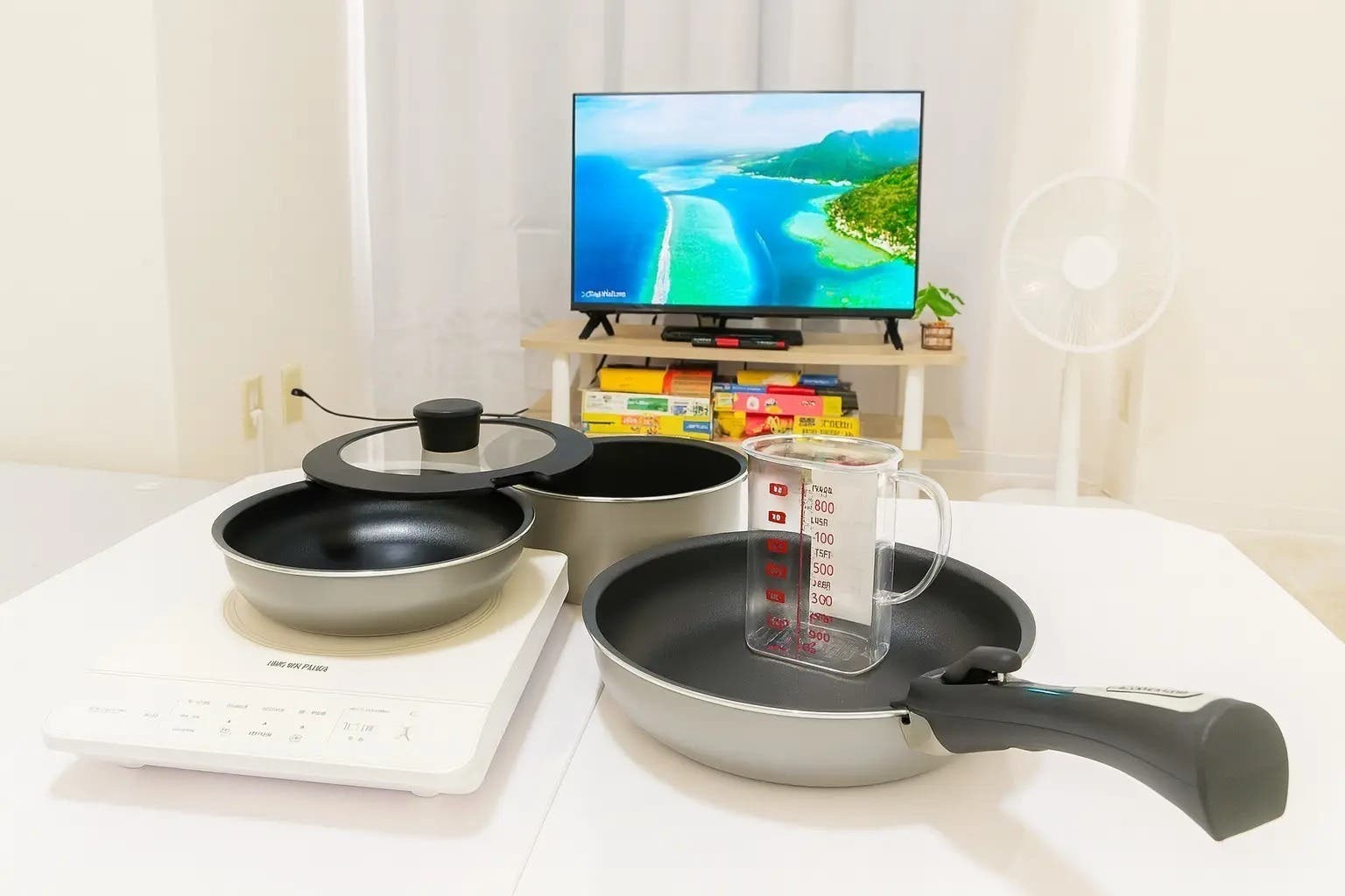 🚶伏見駅徒歩5分｜高速Wi-Fi完備📶｜🎲ボードゲーム充実｜🍳BRUNO＆卓上IHあり｜🎬映画見放題スペース🔌の写真5