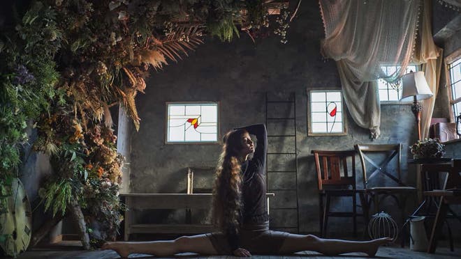 【4m超えドライフラワー造形】本格的撮影スタジオ|漆喰壁|レンガ壁|カーテン装飾|カフェ板|タイル床|アパレル|背景×10の写真1