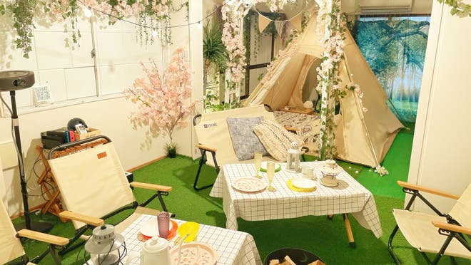 気温☀️や天気☔️を気にせずBBQ🏕100㌅プロジェクター✨たこパ/歓送迎会/デート【スーパー1分】の写真1