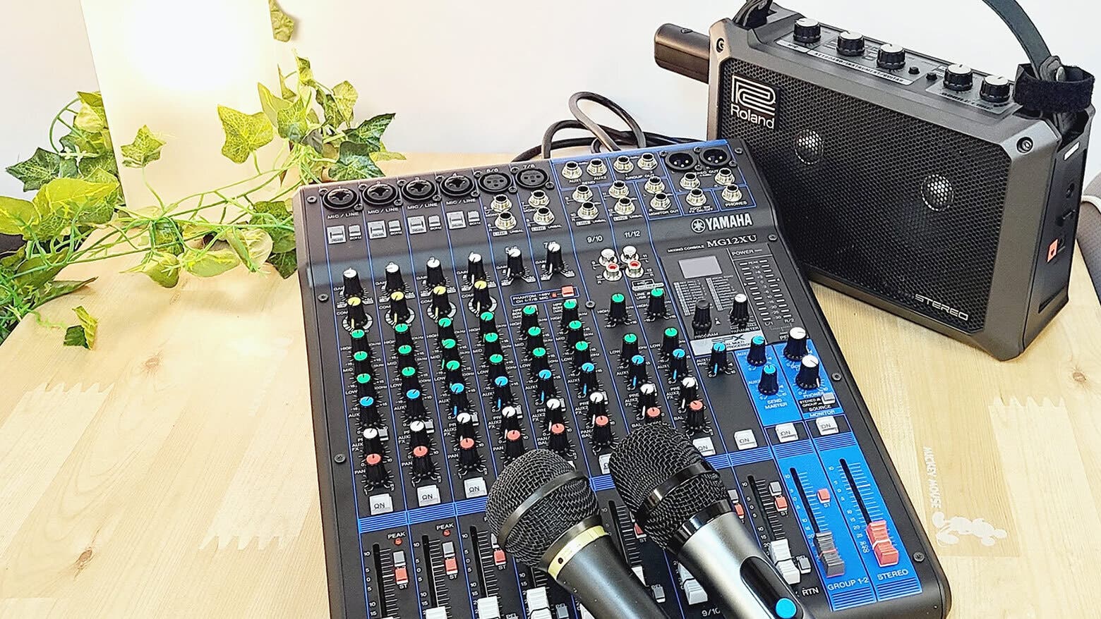 【オプション】サウンドミキサー付マイクレンタル(2本)の画像1