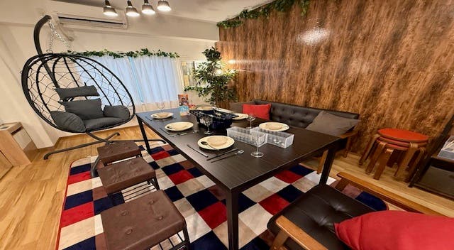 《VILLENT西梅田》飲食OK🌟オフ会/ボドゲ/懇親会/24h/Ｃ61出口60秒/リノベビル/設備無料/光Wi-Fi/