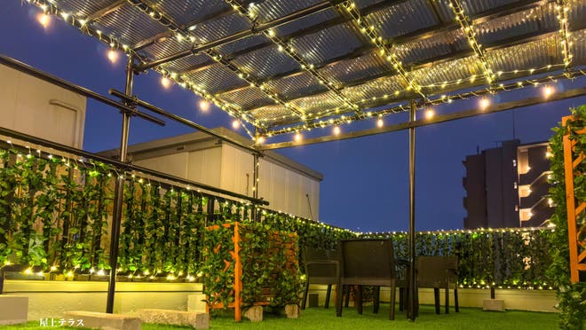 【屋上テラスBBQ】十条駅8分|20名OK|24時間利用可|女子会・誕生日会・大学サークル|雨天OK屋根付の写真7